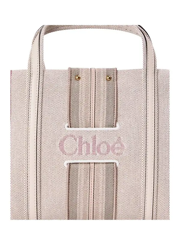 Chloé Canvas Tote Bag - Nude