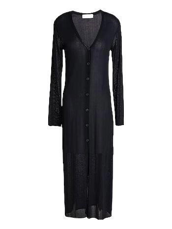 Tory Burch Long Sleeve Button Cardigan - Black