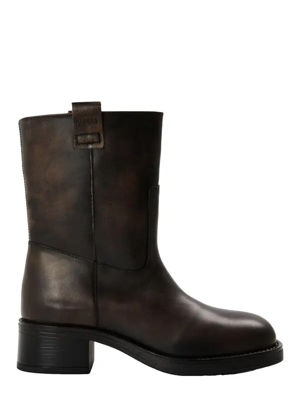 ALOHAS Rajan Heeled Ankle Boots - Black