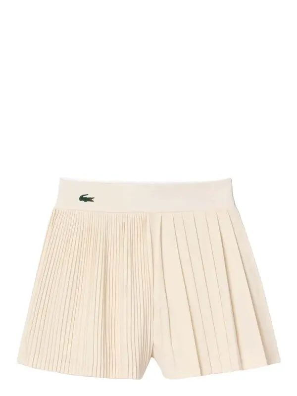Lacoste Pleated Shorts - Nude