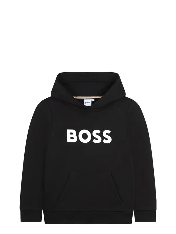 Hugo Boss Logo Hoodie - Black