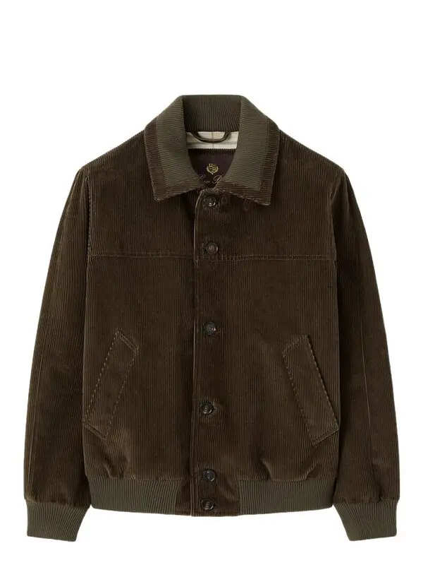 Loro Piana Maremma Corduroy Bomber Jacket - Black