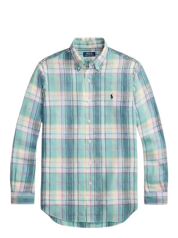 Polo Ralph Lauren Checked Linen Shirt - Green