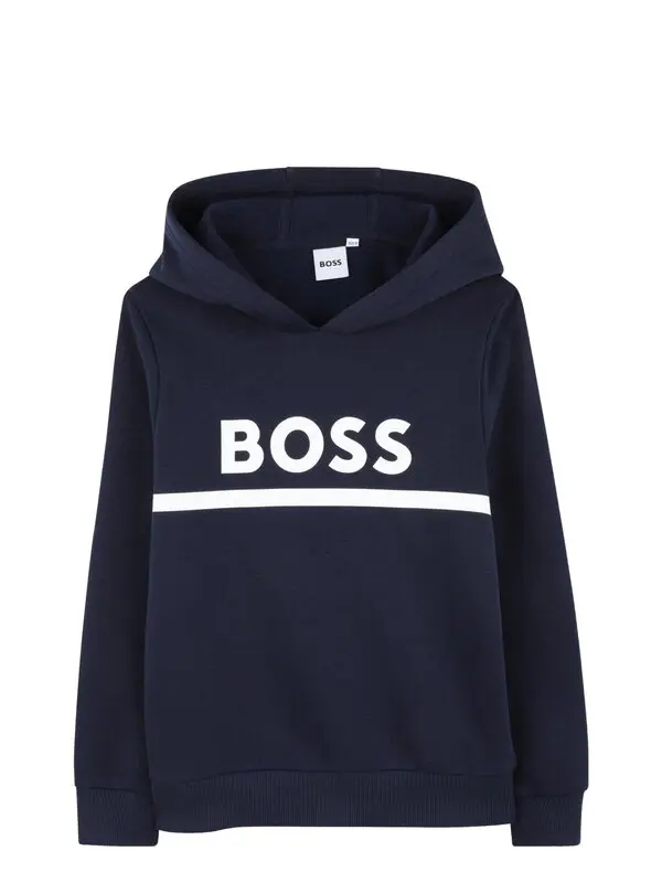 Hugo Boss Graphic Logo Hoodie - Black