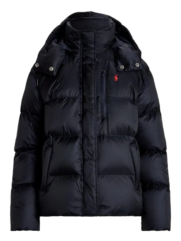 Polo Ralph Lauren Quilted Hooded Puffer Jacket - Black