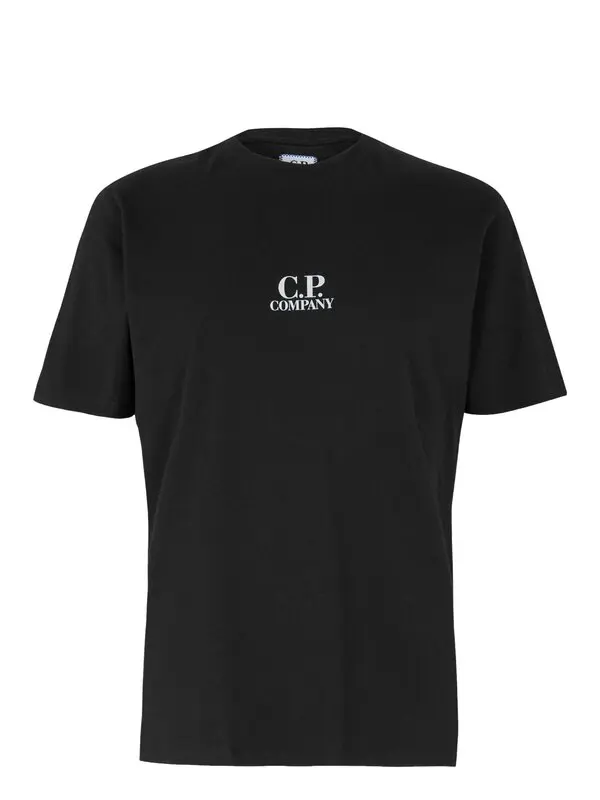 C.P. COMPANY Breathable Cotton Tshirt - Black