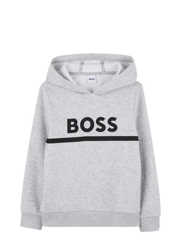 Hugo Boss Long Sleeve Hoodie - Grey