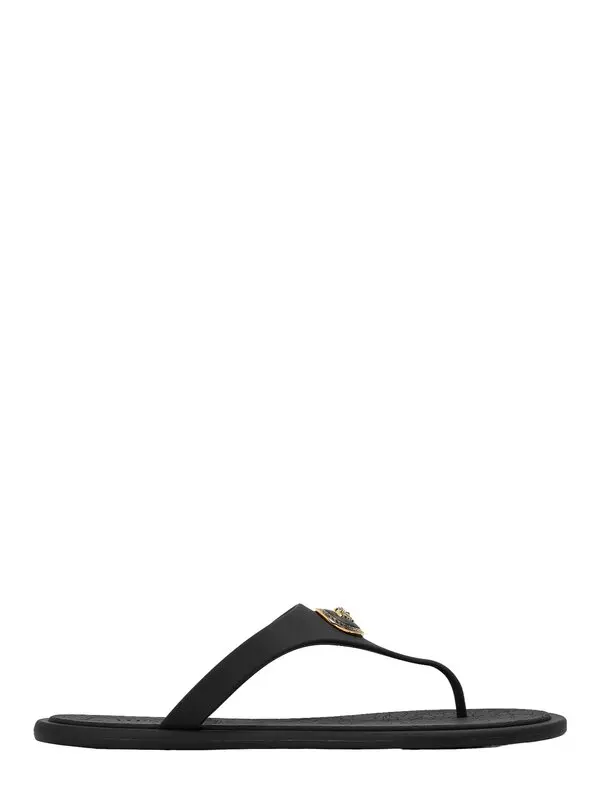 Versace Medusa Emblem T-bar Sandals - Black