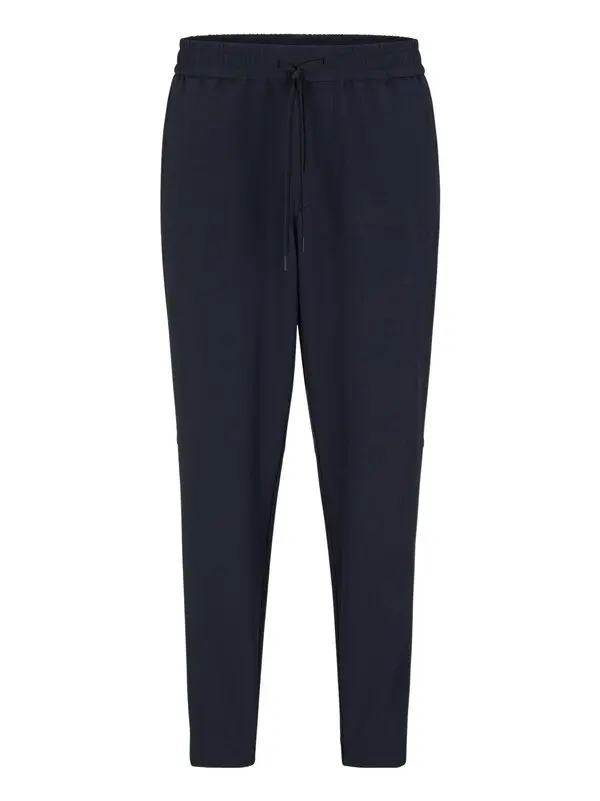 Hugo Boss Solid Color Casual Pants - Black