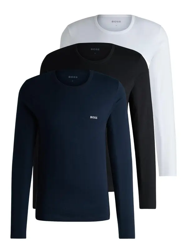 Hugo Boss Long Sleeved Logo T-shirt - Black