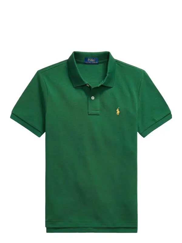 Polo Ralph Lauren Short Sleeve Lapel Neck Polo Shirt - Green