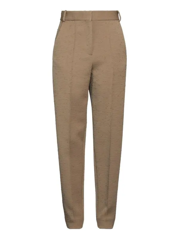 Tory Burch Textured Bouclé Trousers - Brown