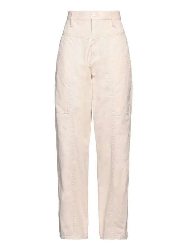 Isabel Marant Étoile Straight-leg Canvas Trousers - Nude