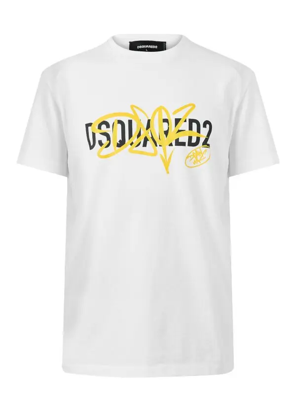 Dsquared2 Crew Neck Shortsleeve Tshirt - White