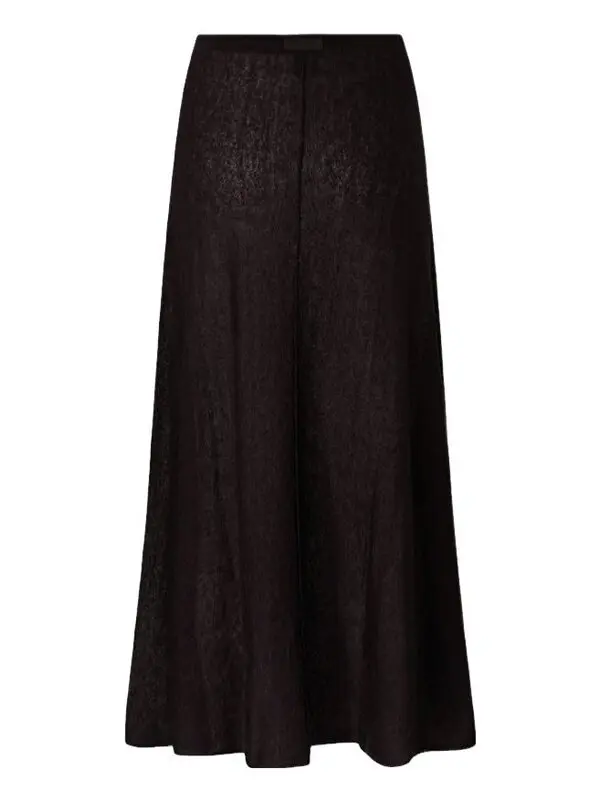 Pinko Knitted A-line Midi Skirt - Brown