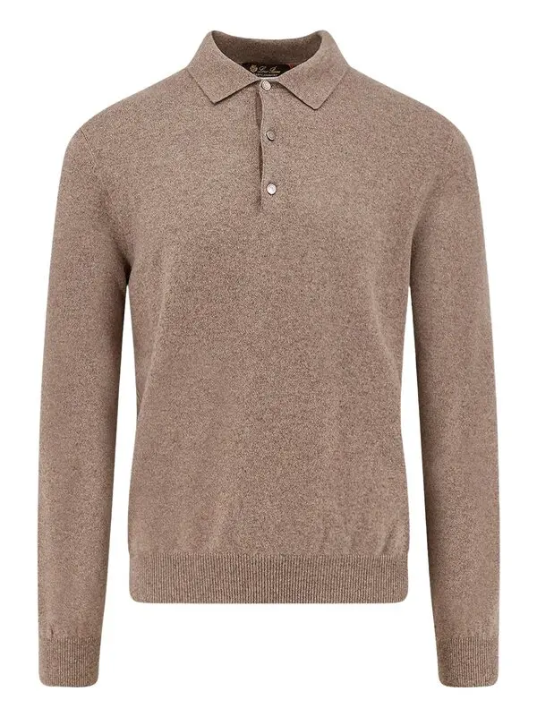 Loro Piana Cashmere Polo Shirt - Nude