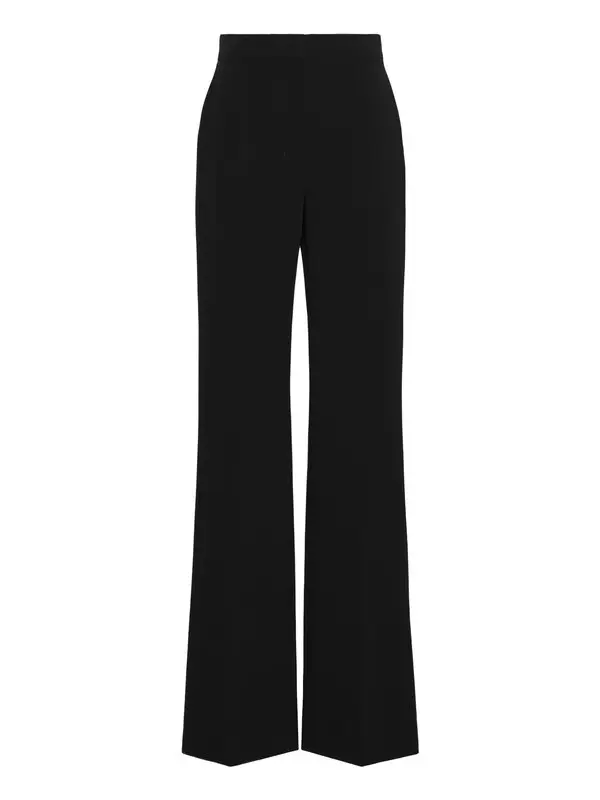 Max Mara Tuxedo-style Cady Trousers - Black