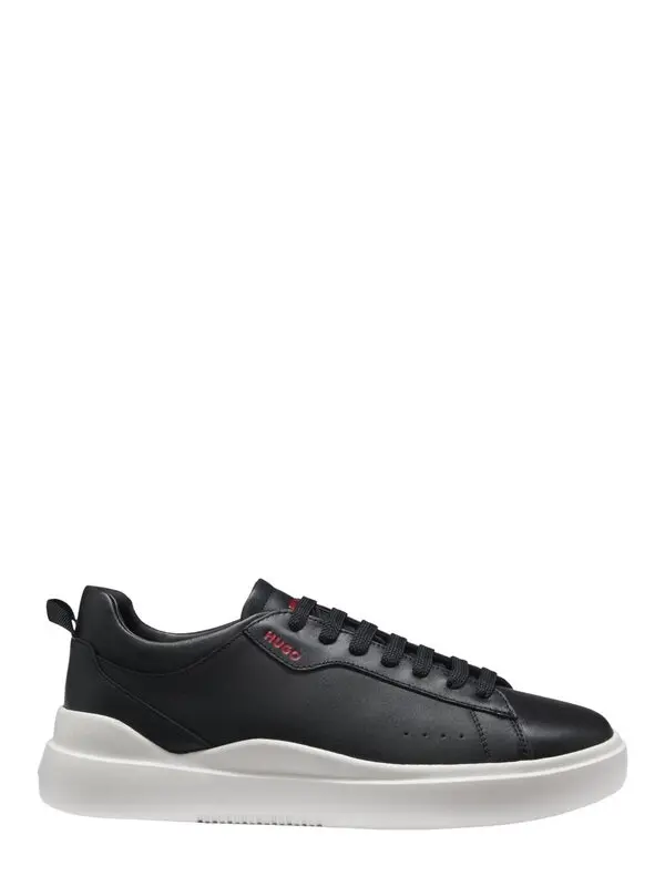Hugo Boss Low Top Platform Casual Sneakers - Black
