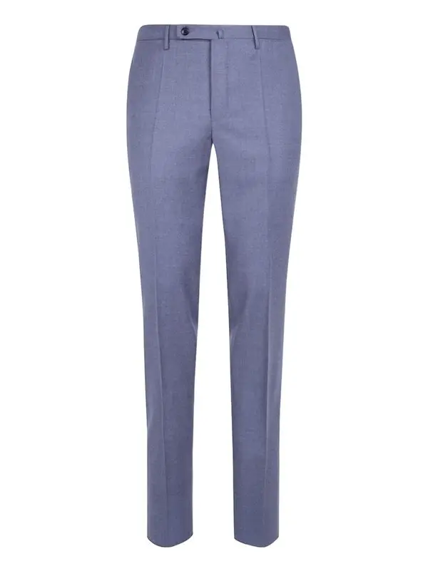 Incotex Wool Chino Trousers - Medium Grey