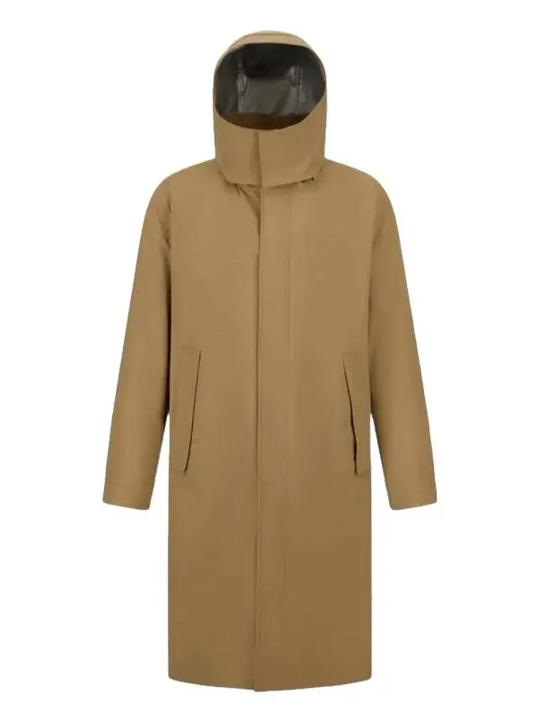 Herno Hooded Pocket Parka Coat - Camel