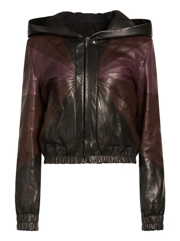 Rick Owens Leather Jacket - Purple