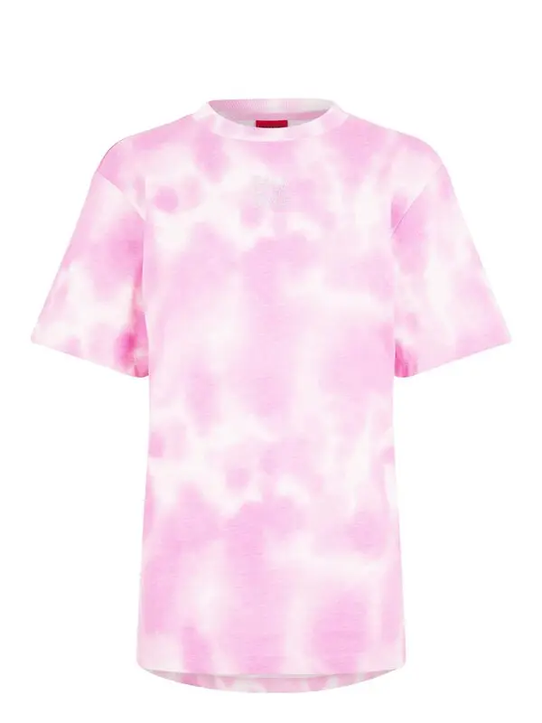 Hugo Boss Vintage Regular Fit Tie-dye T-shirt - Pink
