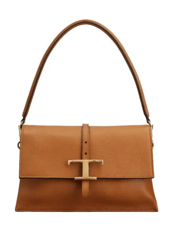 TOD'S Timeless Flap Shoulder Bag - Brown