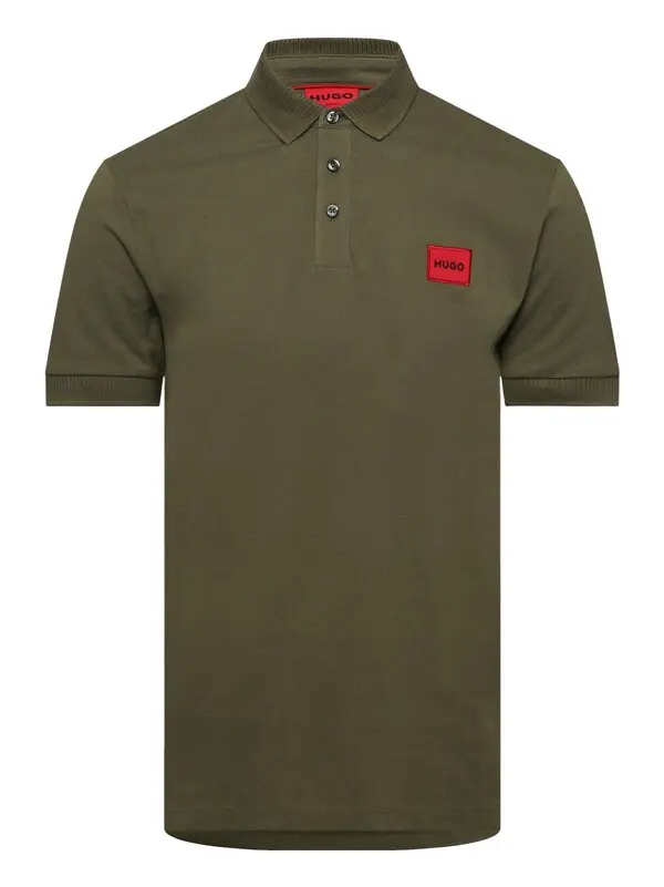 Hugo Boss Solid Shortsleeve Polo Shirt - Green
