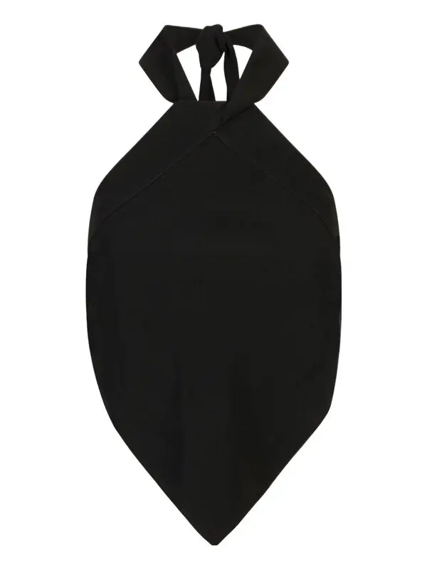 Rabanne Halterneck Sleeveless Top - Black