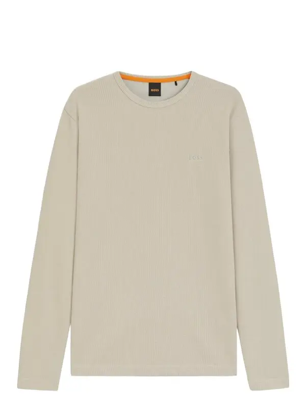 Hugo Boss Crewneck Longsleeve Tshirt - Beige