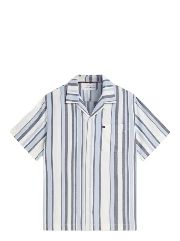 Tommy Hilfiger Shortsleeve Striped Shirt - White
