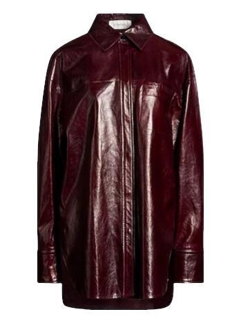 Sportmax Leather Overshirt - Brown