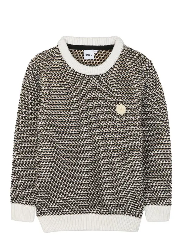 Hugo Boss Boss Textured Crewneck Sweater - No