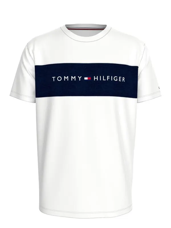 Tommy Hilfiger Cotton Panel T-shirt - White
