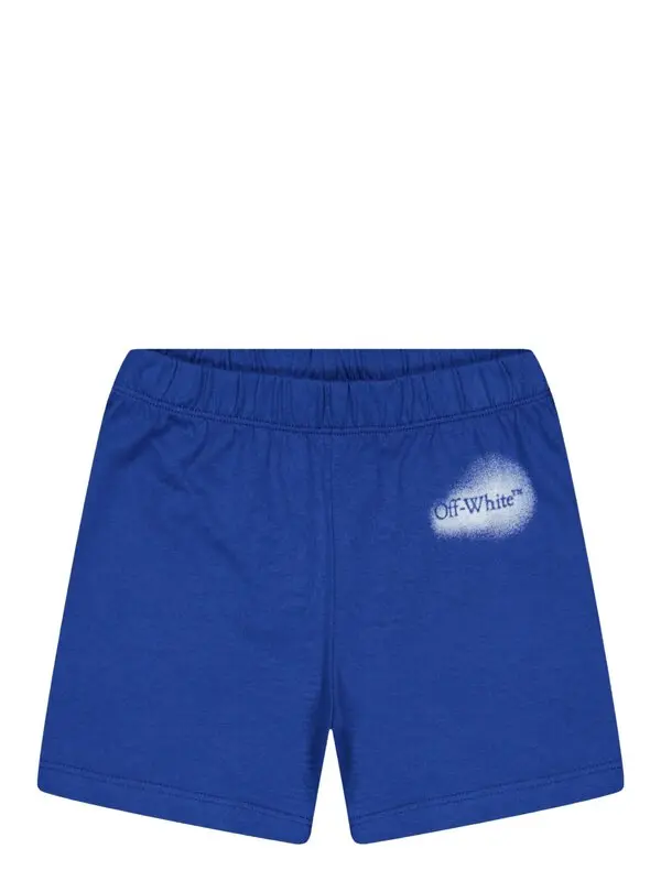 Off-White Spray-on Logo Lounge Shorts - Blue