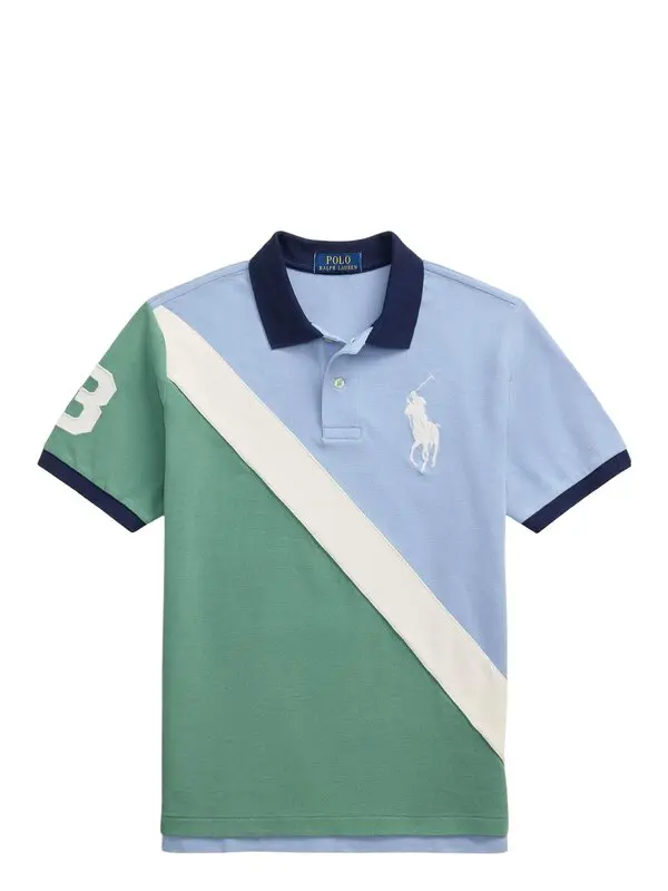 Polo Ralph Lauren Color Block Polo Shirt - Blue
