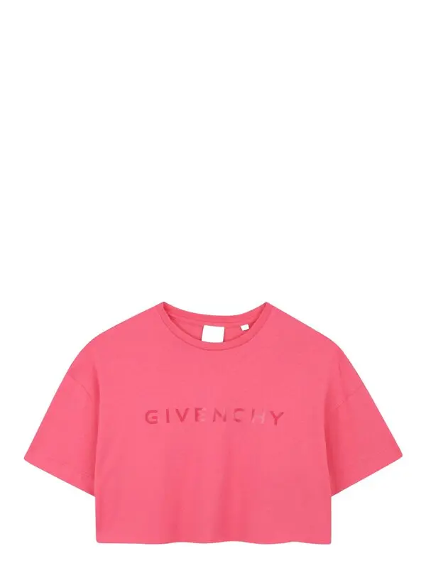 Givenchy Cropped Logo T-shirt - Pink