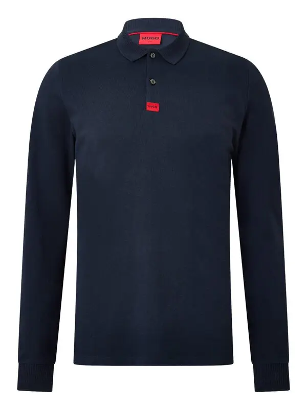 Hugo Boss Longsleeve Polo Shirt - Blue