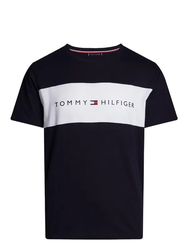 Tommy Hilfiger Cotton Panel T-shirt - Black