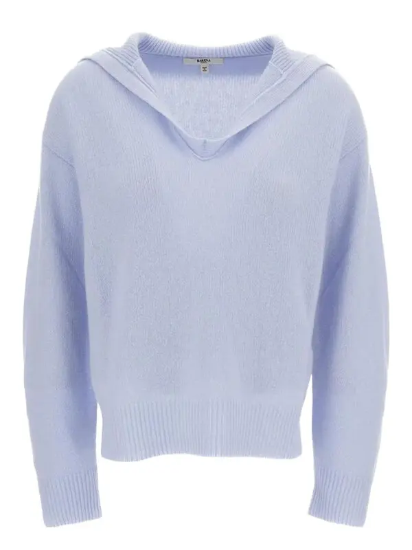 Barena Venezia V-neck Knitted Jumper - Light Blue
