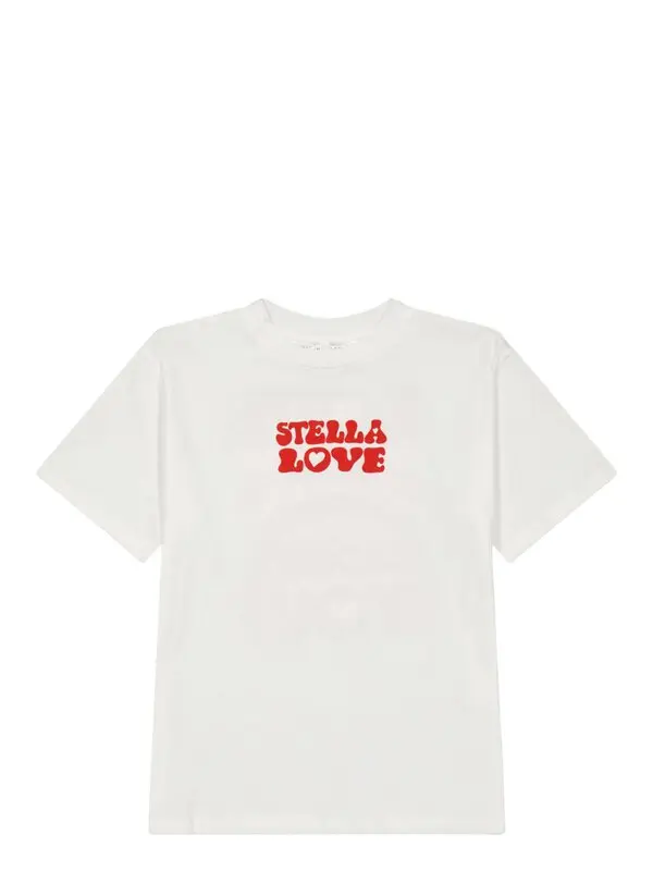 Stella McCartney Logo T-shirt - White/red