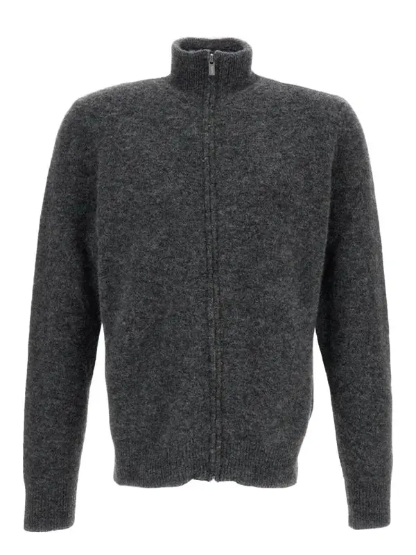 Barena Venezia Zip-up High Neck Cardigan - Black