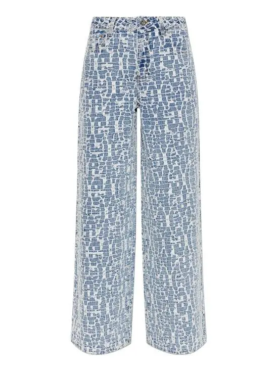 SELF-PORTRAIT Belt-loop Jeans - Blue