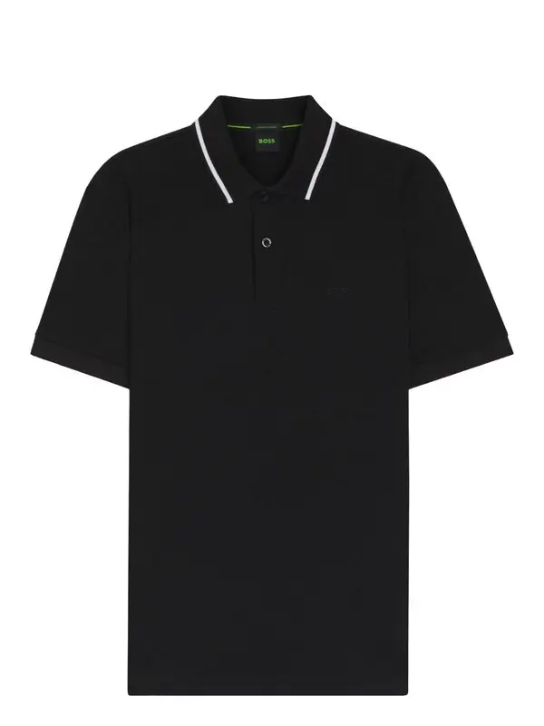 Hugo Boss Slimfit Cotton Polo Shirt - Black