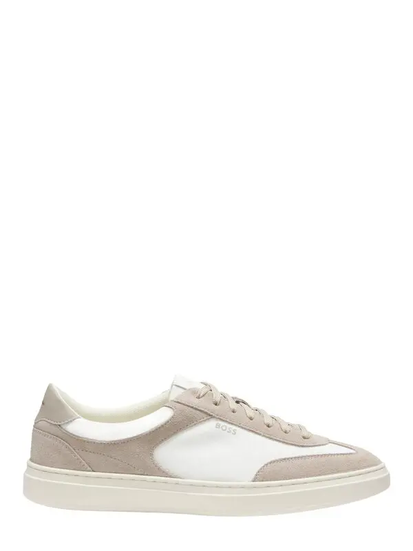Hugo Boss Low-top Suede Trainers - White
