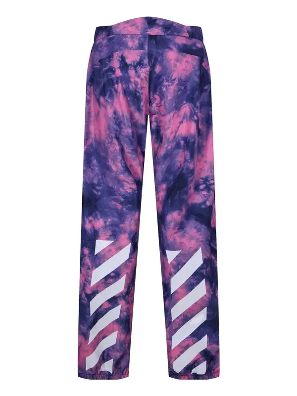 Off-White Colorblocked Trousers - Blue
