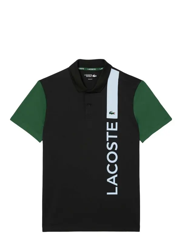Lacoste Colorblock Shortsleeve Polo Shirt - Black