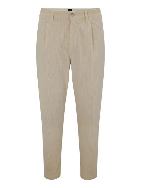 Hugo Boss Tailored Corduroy Trousers - White
