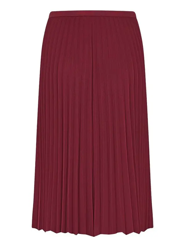 Lacoste Long Pleated Skirt - Red