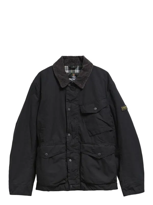 Barbour Corduroy Collar Multi-pocket Jacket - Black